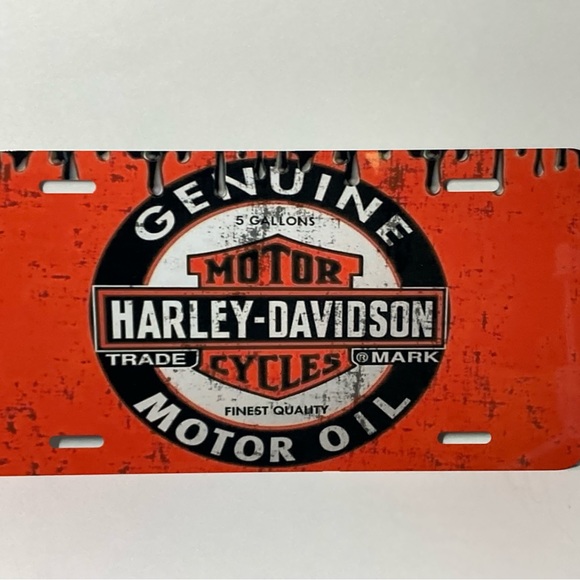 Harley-Davidson | Wall Decor | Harley Davidson Motor Oil License Plate ...